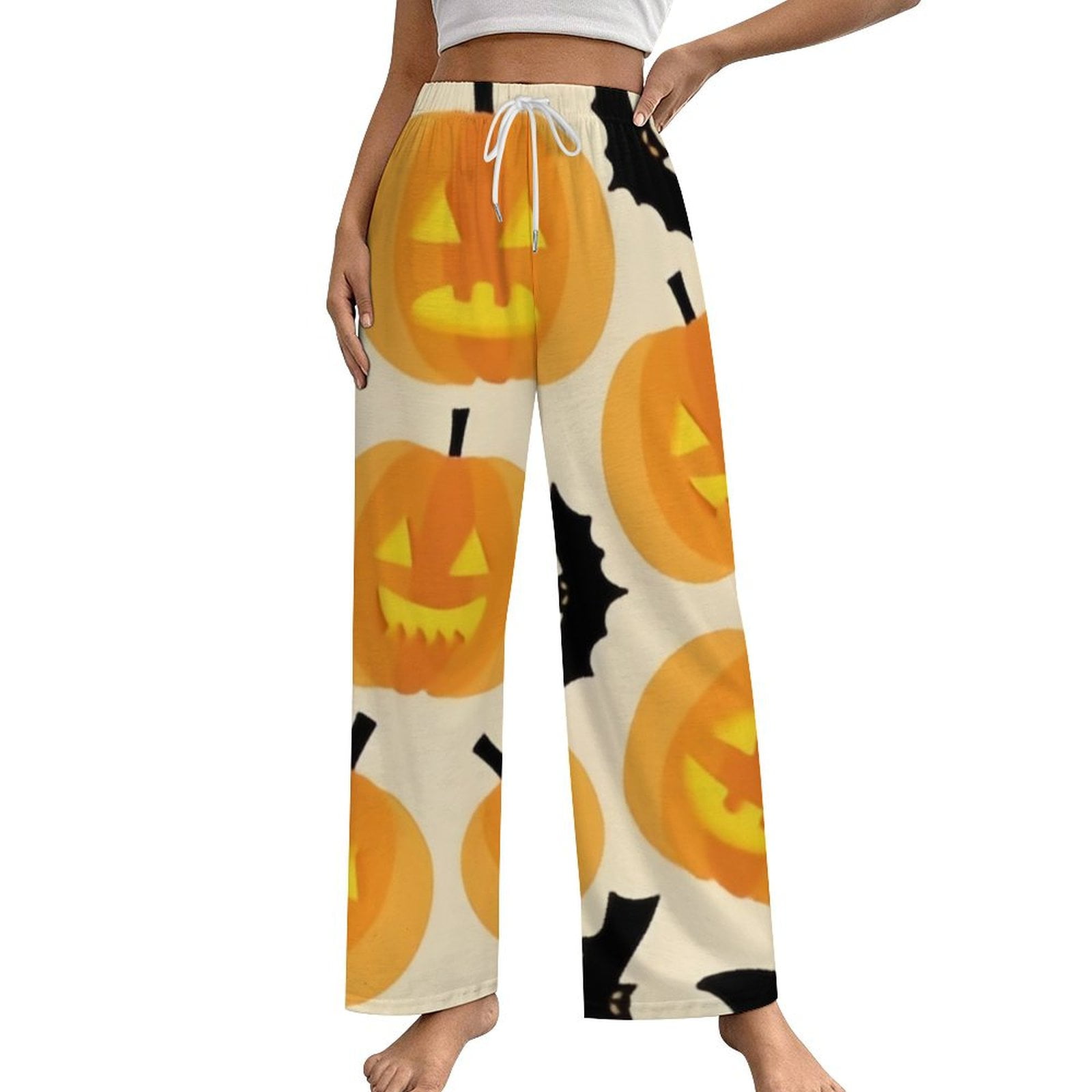 ANYWAY.GO Women’s Ultra-Soft Comfy Pajama Lounge Pants Halloween ...