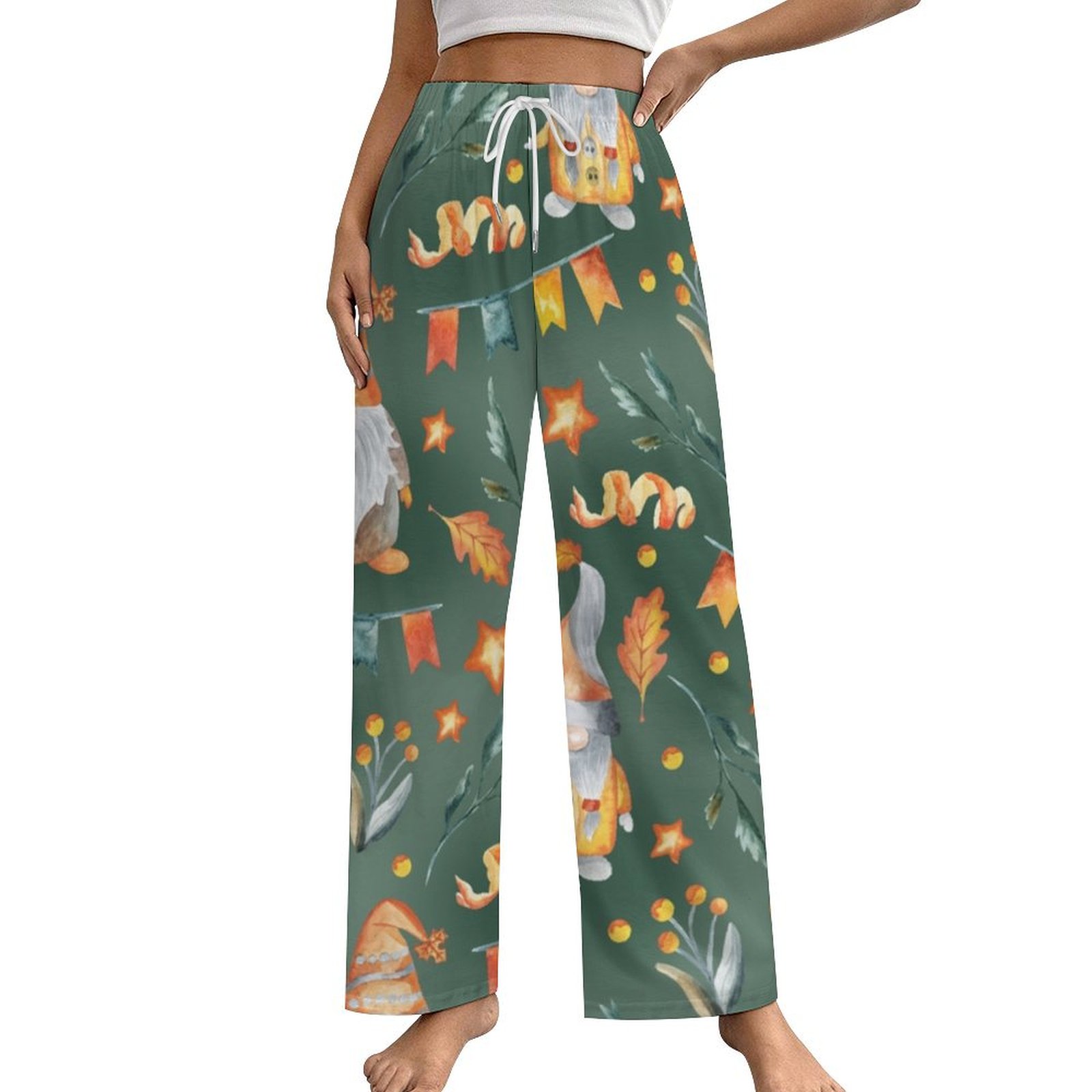 ANYWAY.GO Women’s Ultra-Soft Comfy Pajama Lounge Pants Nordic Gnomes ...