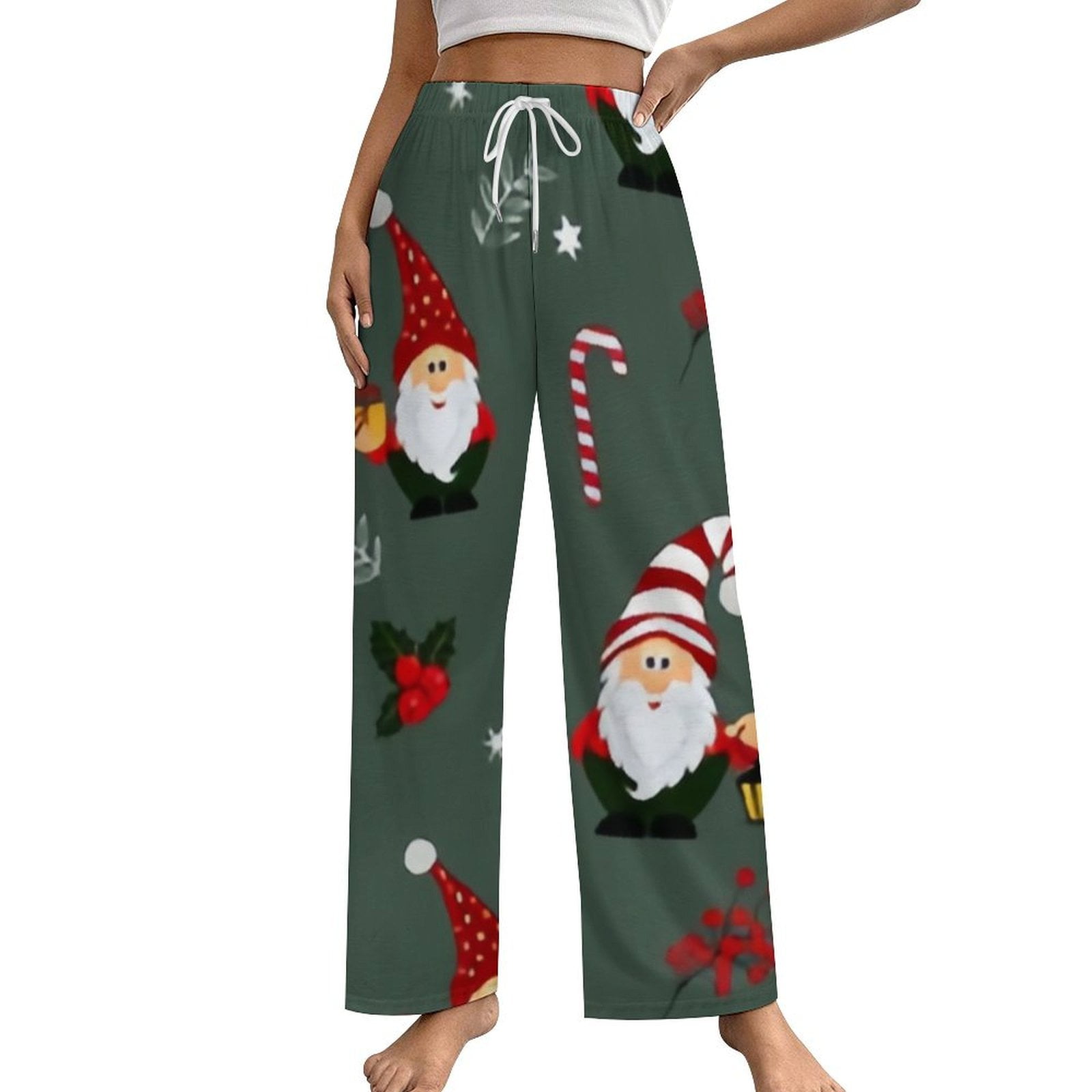 ANYWAY.GO Women’s Ultra-Soft Comfy Pajama Lounge Pants Pattern Gnomes ...