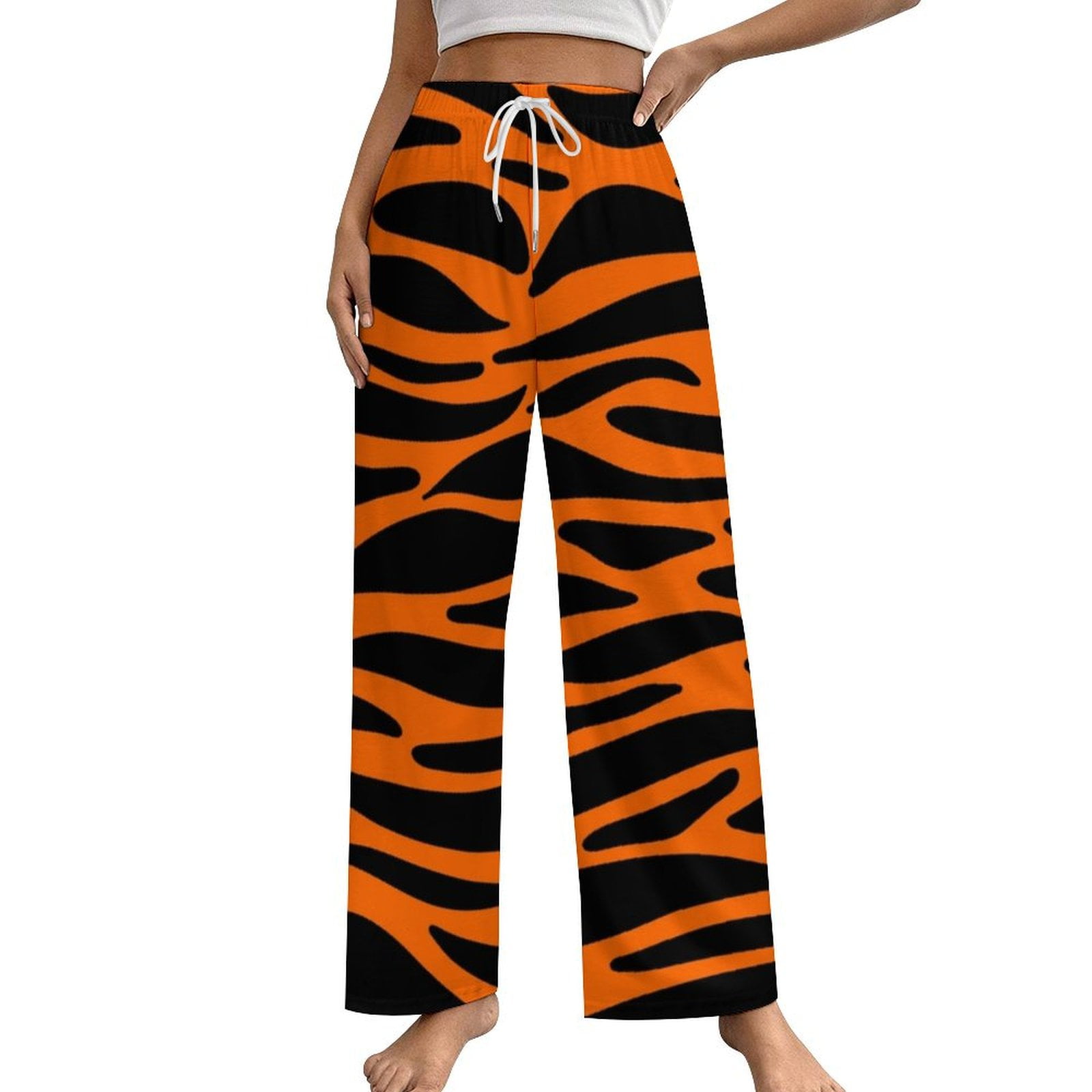 ANYWAY.GO Women’s Ultra-Soft Comfy Pajama Lounge Pants Pattern Tiger ...