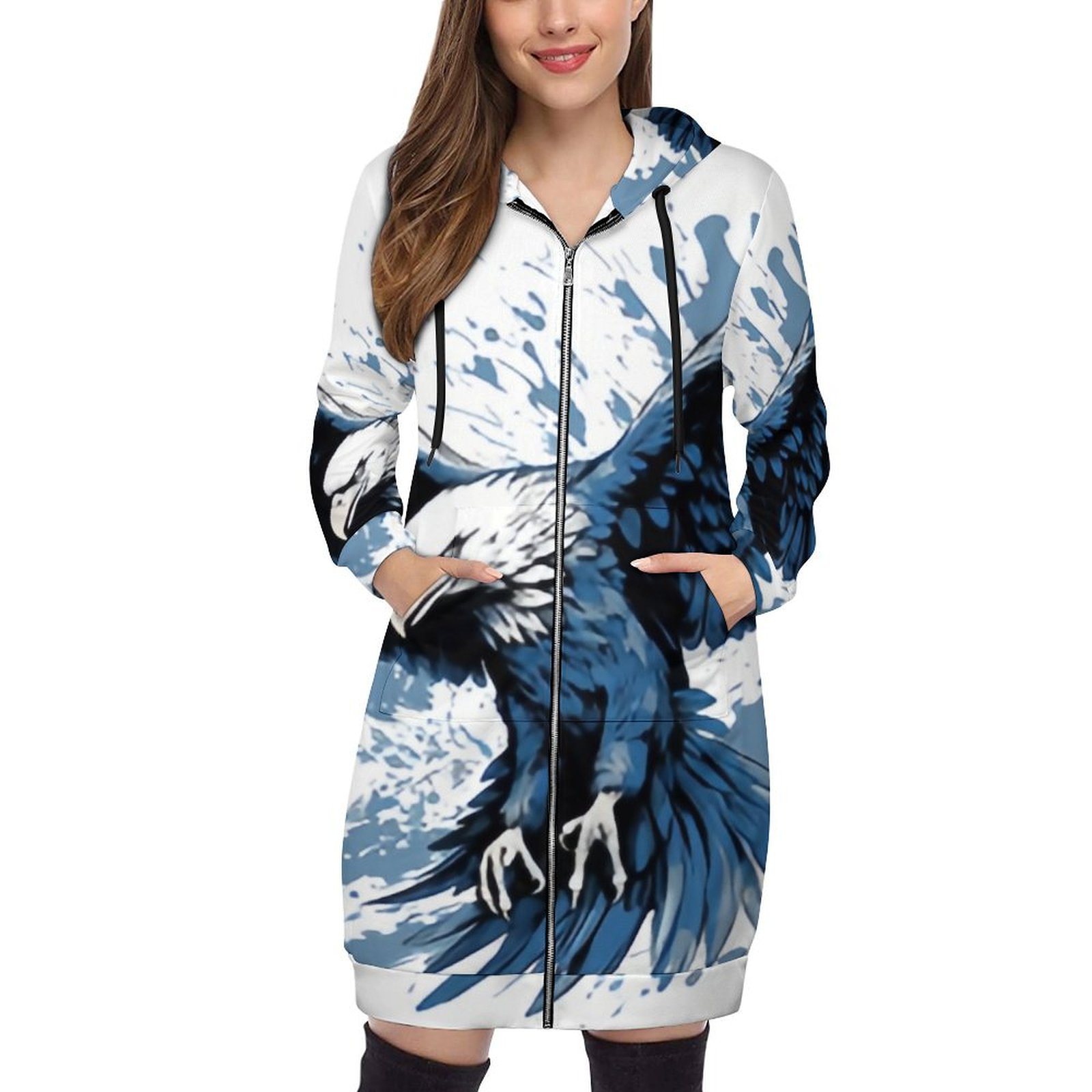 ANYWAY.GO Womens Zip Up Hoodies Fashion Slim fit hoodie Noble Majestic ...