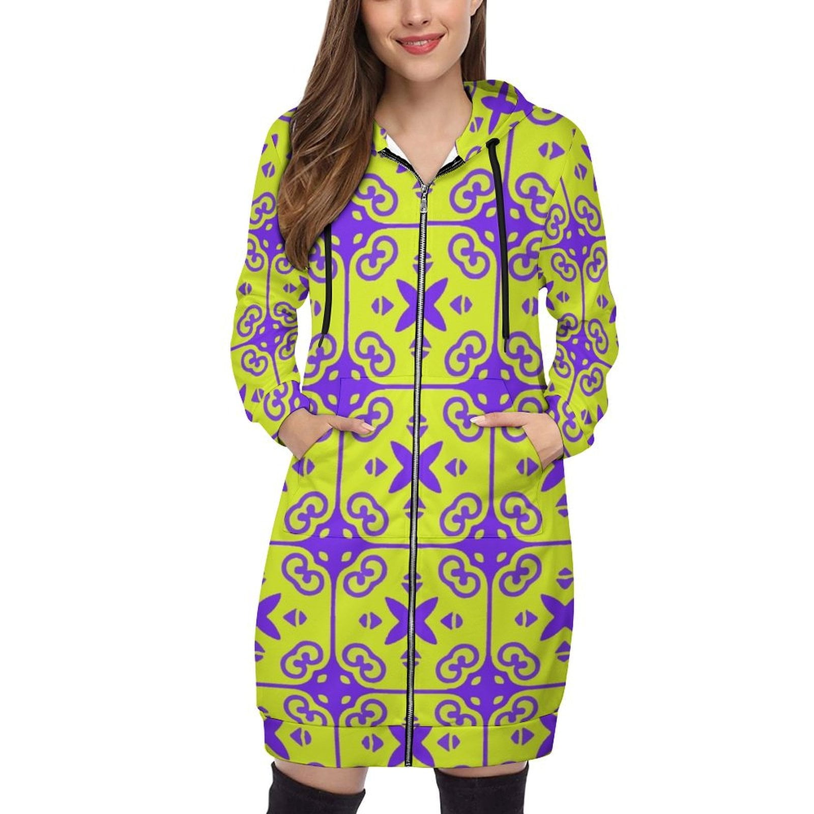 ANYWAY.GO Womens Zip Up Hoodies Fashion Slim fit hoodie Paper ...