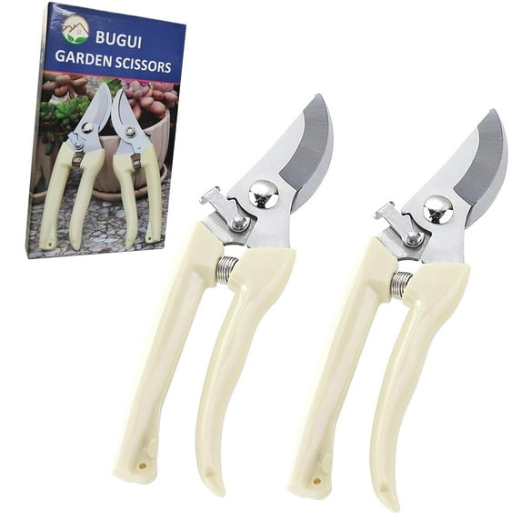 ANYWAY.GO Wood Handle Pruning Shears, SK-5 Steel , 1-inch , , Designed ...