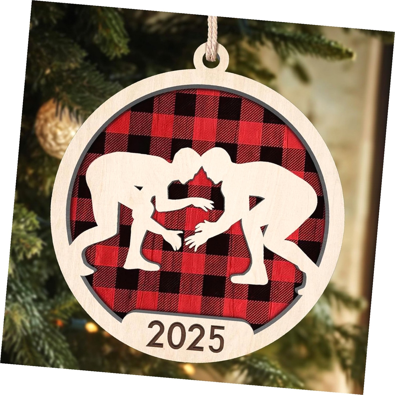 ANYWAY.GO Wrestling 2025, Ornaments for Christmas Tree, Funny Acrylic ...
