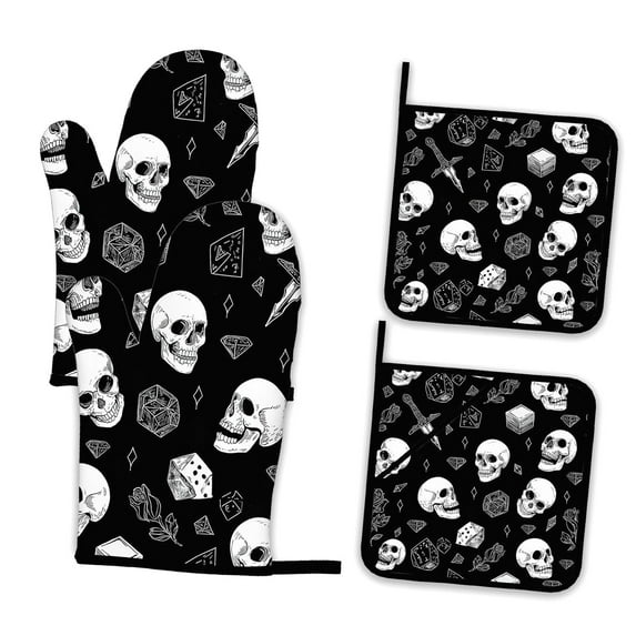 ANYWAY.GO and Pot Holder Set, Rose Pattern for Kitchen Decorations ...