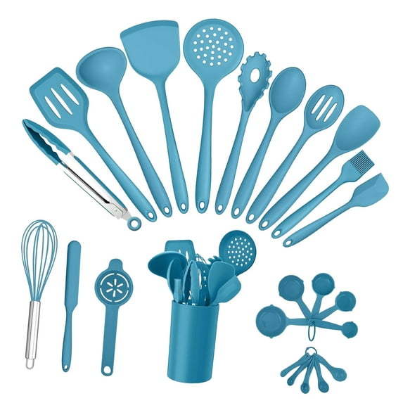 ANYWAY.GO -far Cooking Utensils Set, Piece Kitchen Utensils with Holder ...