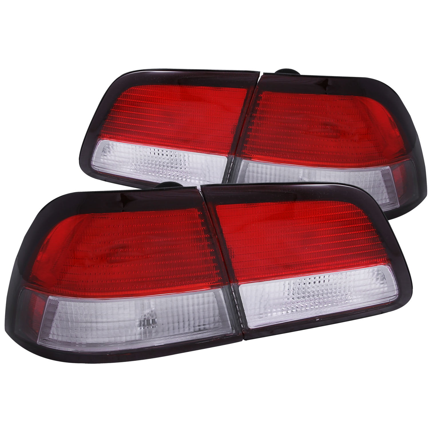ANZO 1997-1999 Nissan Maxima Taillights Red/Clear 4pc - Walmart.com