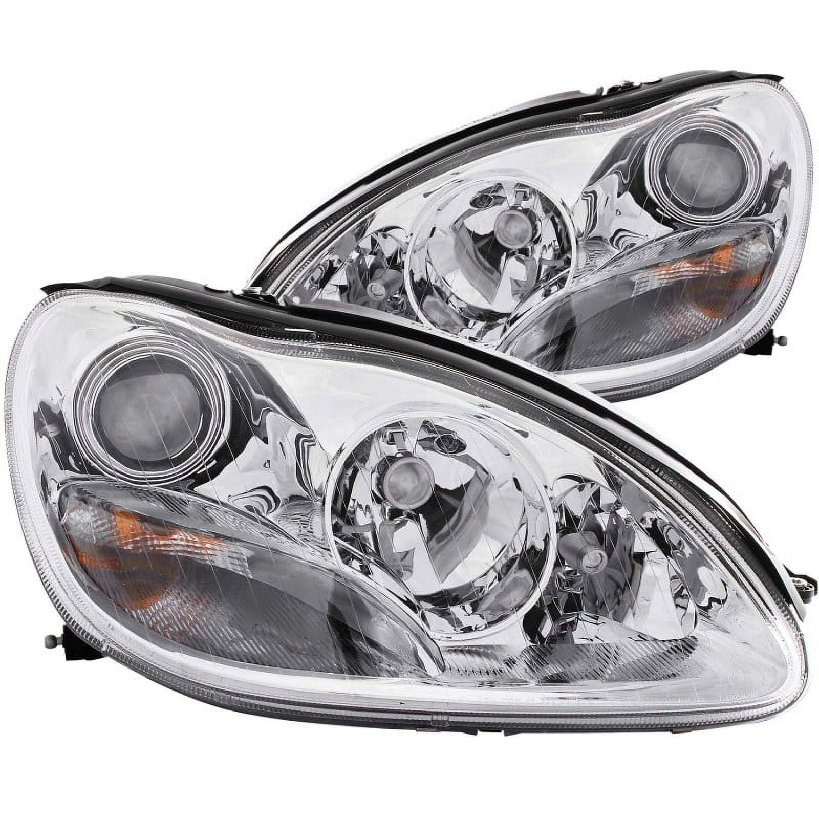 ANZO 2000-2005 Mercedes Benz S Class W220 Projector Headlights Chrome ...