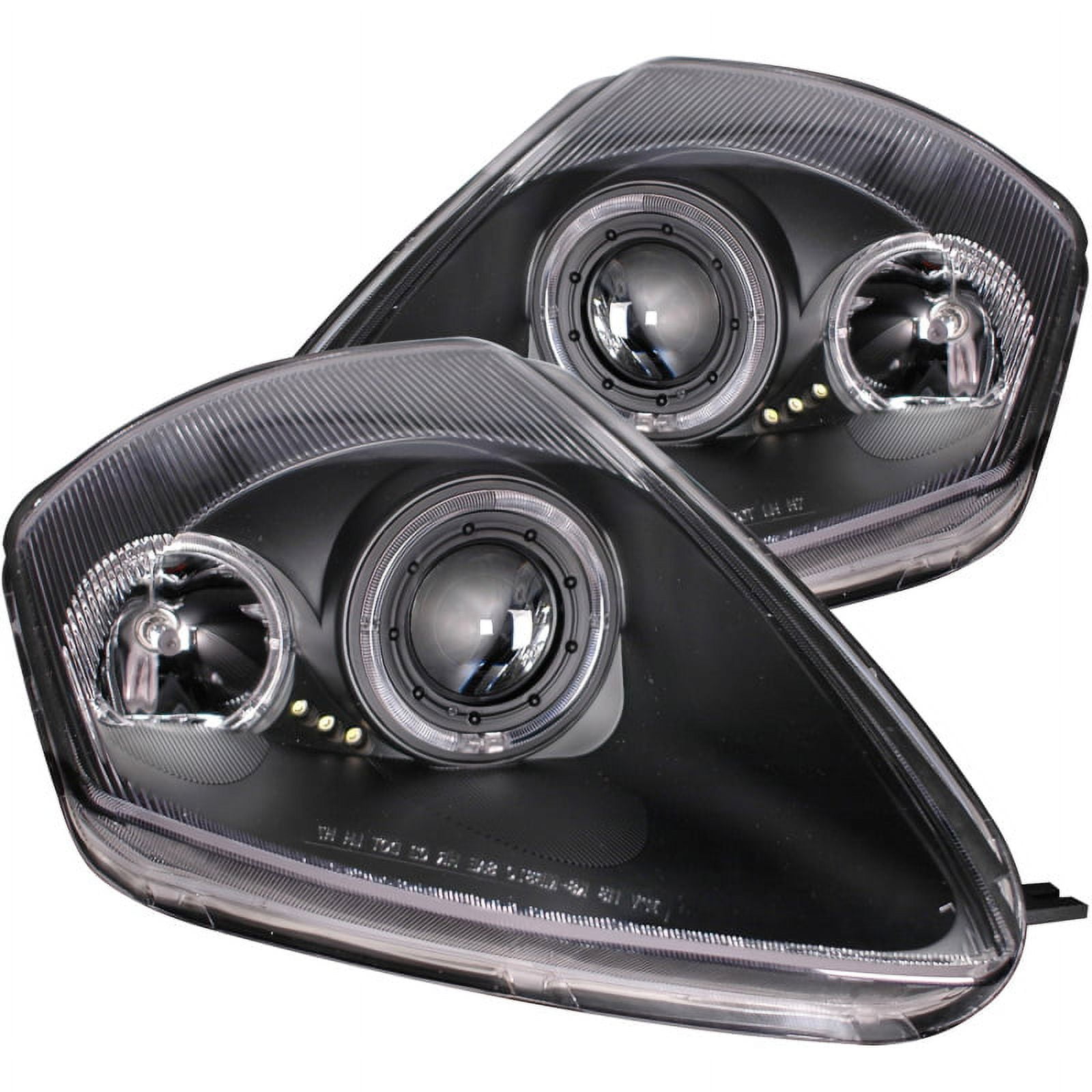 ANZO 2000-2005 Mitsubishi Eclipse Projector Headlights w/ Halo Black ...