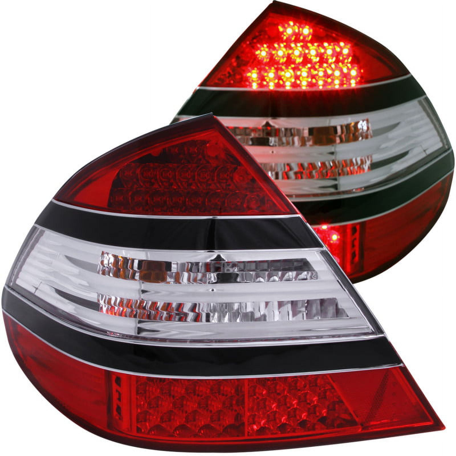ANZO 2003-2006 Mercedes Benz E Class W211 LED Taillights Red/Clear ...