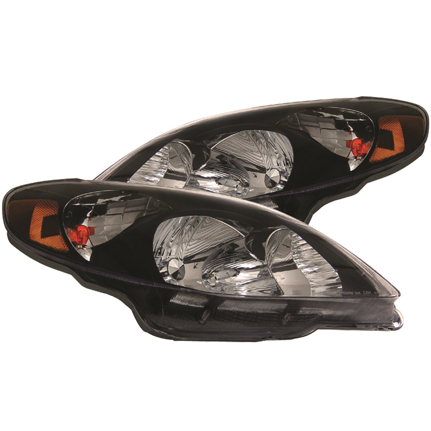 ANZO 2003-2008 Toyota Matrix Crystal Headlights Black - Walmart.com