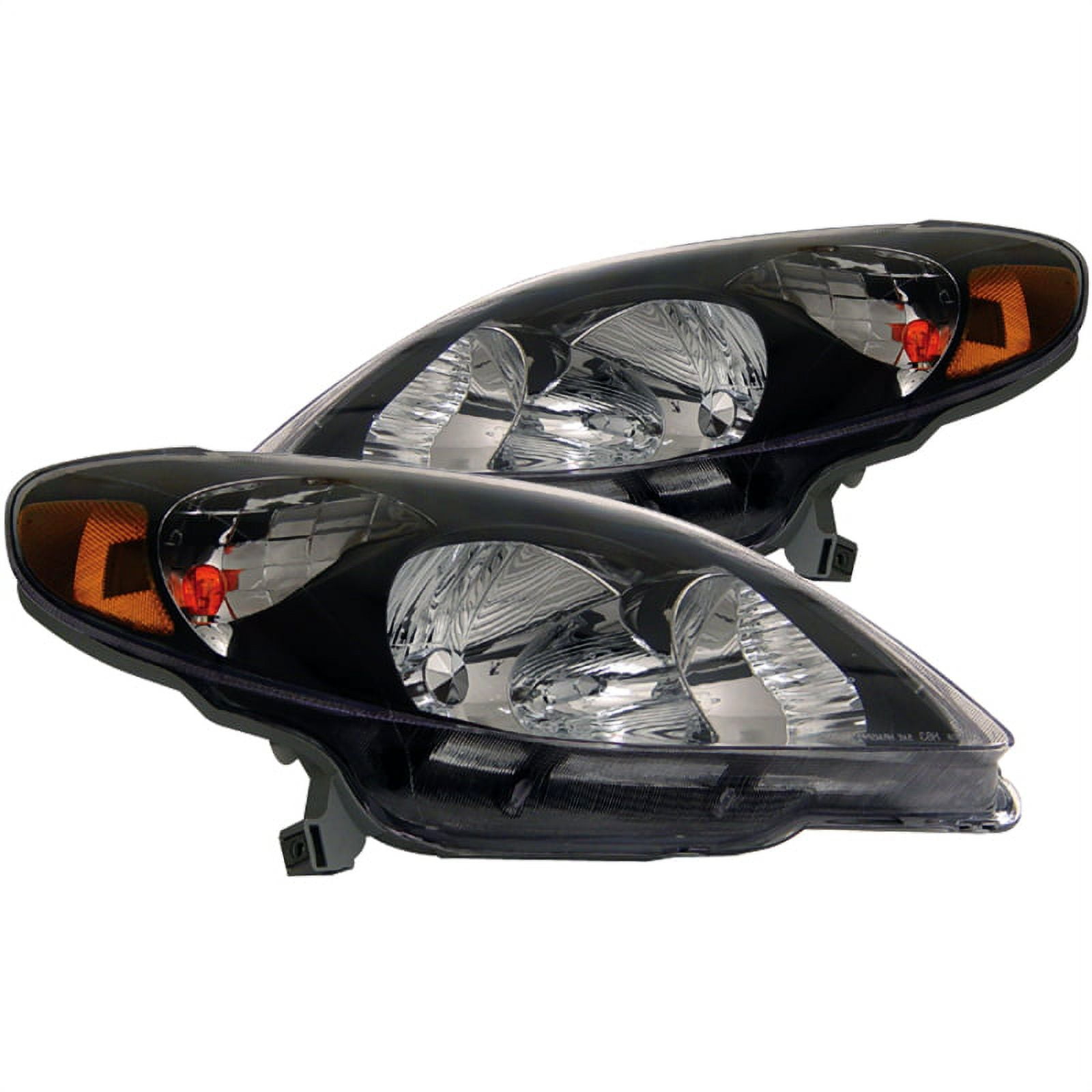 ANZO 2003-2008 Toyota Matrix Crystal Headlights Black - Walmart.com