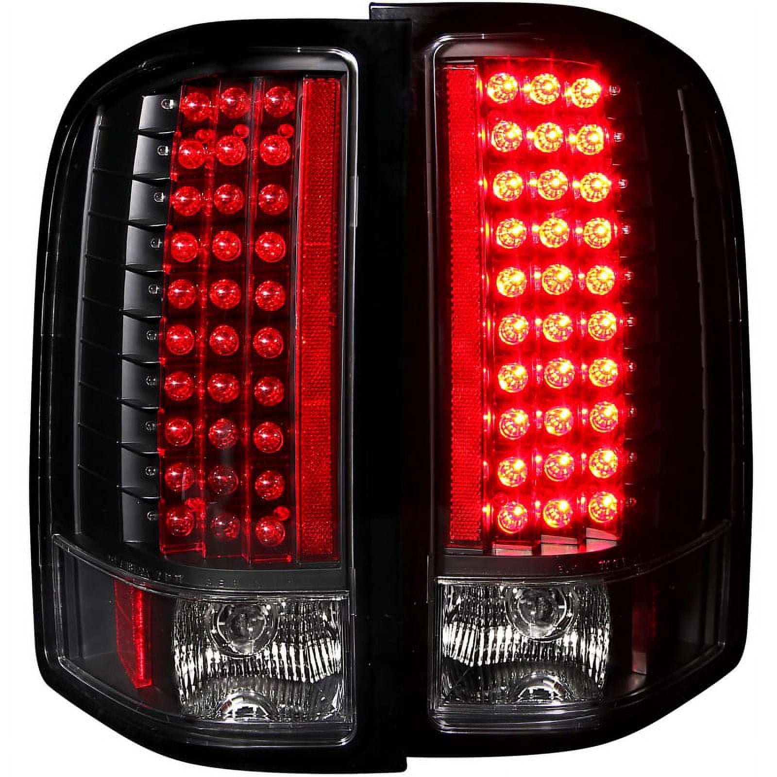 ANZO USA 311081 07-13 SILVERADO LED TAIL LIGHTS BLACK Fits select: 2007 ...