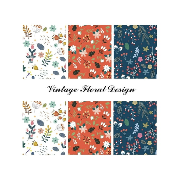 ANZON MORIES 9 Sheets Gift-Wrapping Paper , 3 Patterns, 27.5x17.5”, 3. ...