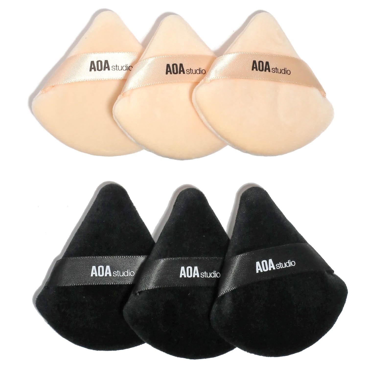 AOA Studio Velvet Puffs TSF6 Makeup Puff Set of 6 Loose Powder Body ...