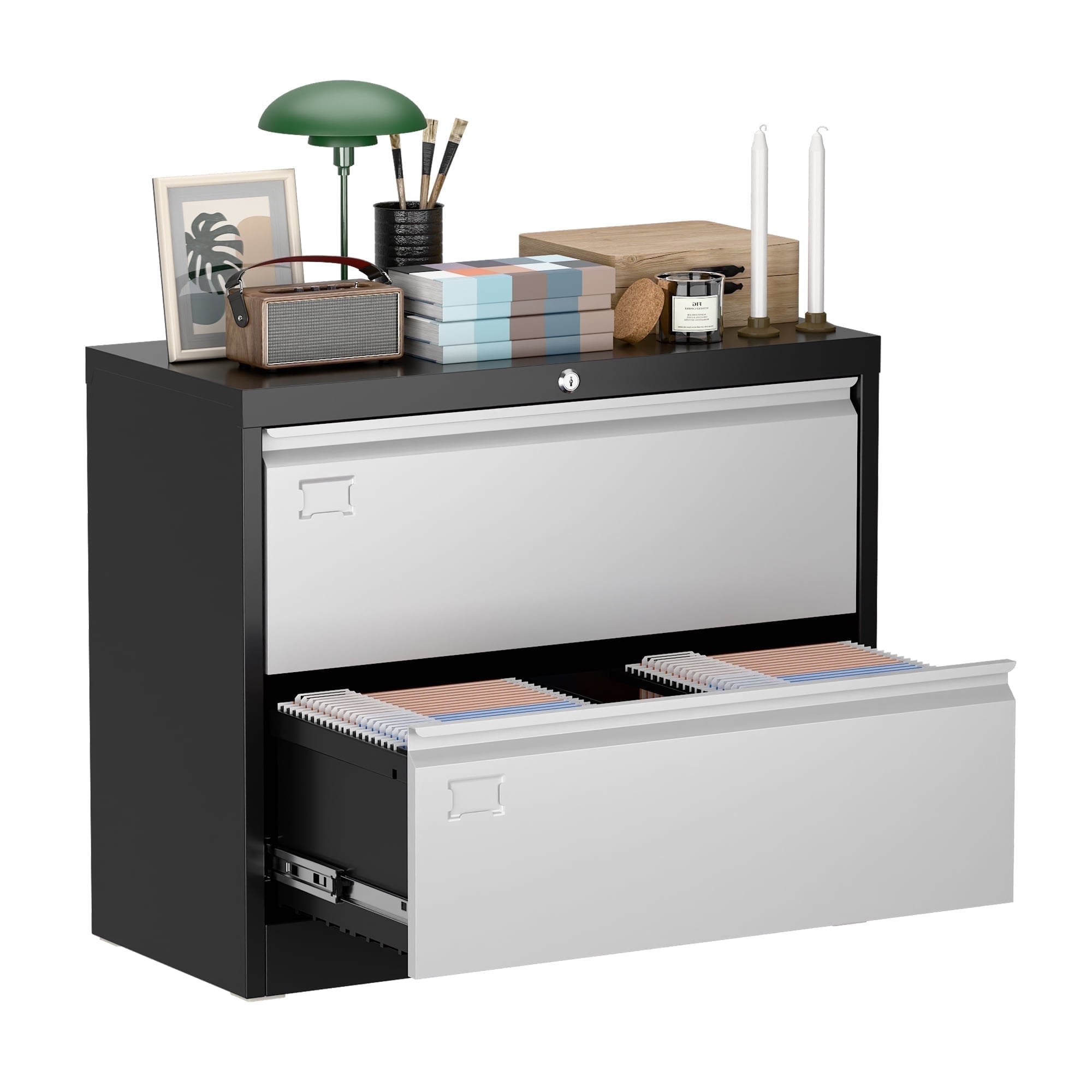 AOBABO Heavy Duty 3 Drawer Lockable Metal Filing Storage Cabinet, For ...
