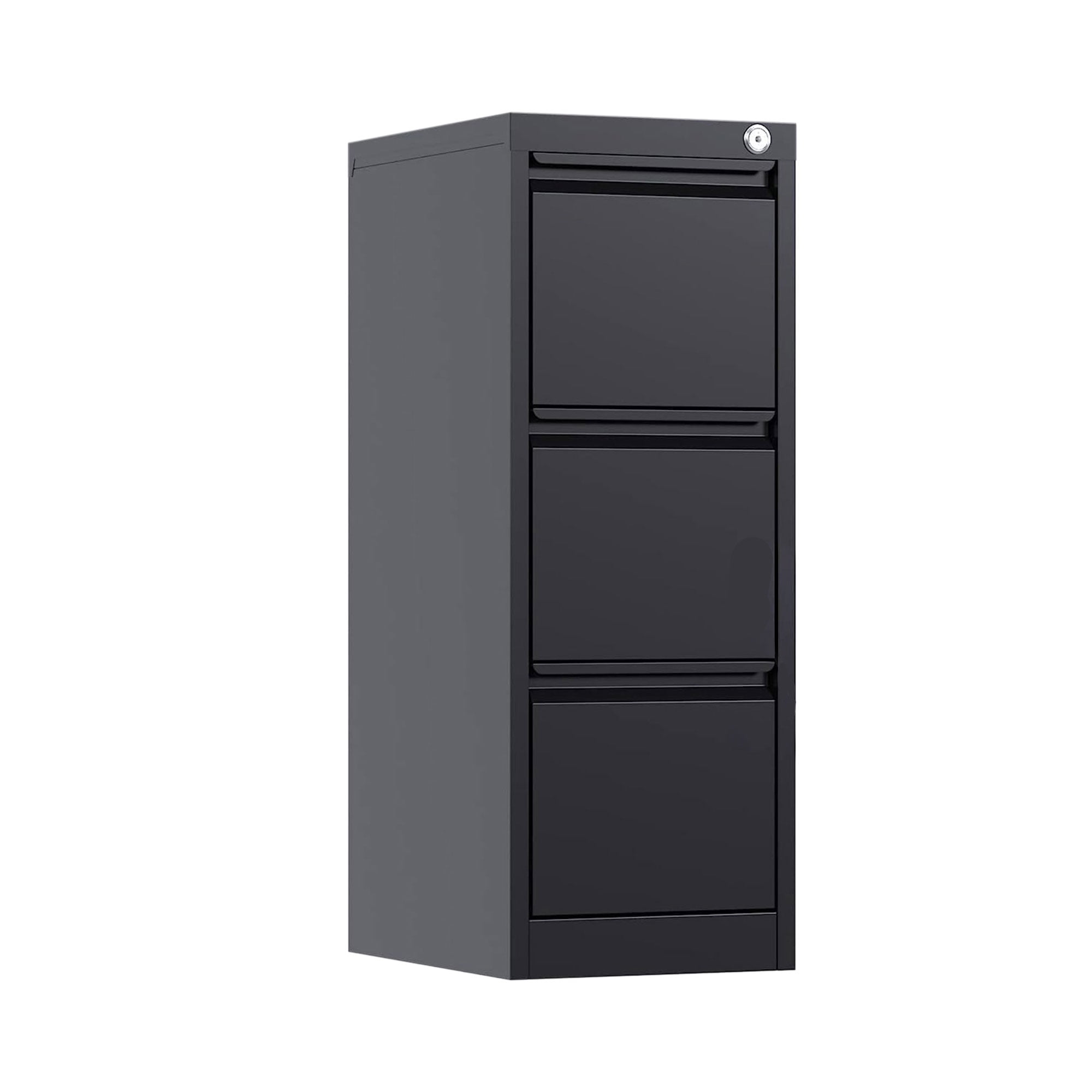 AOBABO 3 Drawer Vertical Metal File Cabinet w/Lock, Fully Assembled ...