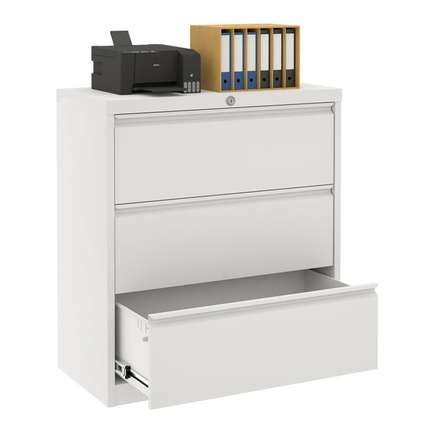 AOBABO Metal Lateral File Cabinet with 3 Drawer,Locking Steel Filing ...