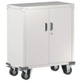 AOBABO Heavy Duty Metal Lockable Mobile Storage Cabinet for Home ...