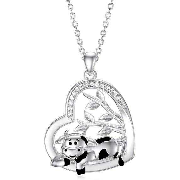 AOBOCO Animal with Tree of Life Necklace 925 Sterling Silver Cute Tiger ...