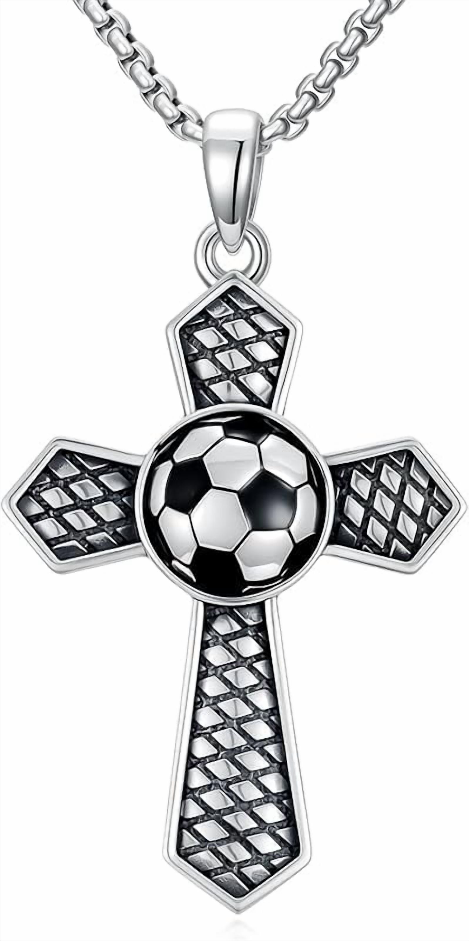 AOBOCO Baseball/Soccer/Football/Basketball/Hockey Necklace 925 Sterling ...