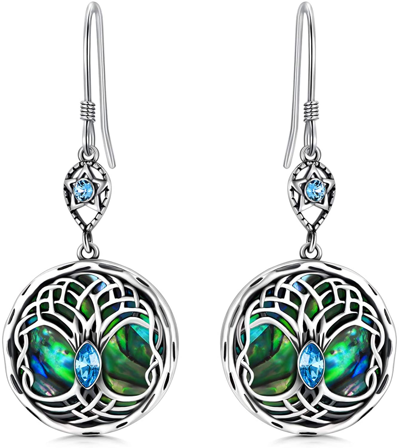 AOBOCO Birthday Gifts for Women, Celtic Tree of Life Earrings Sterling ...