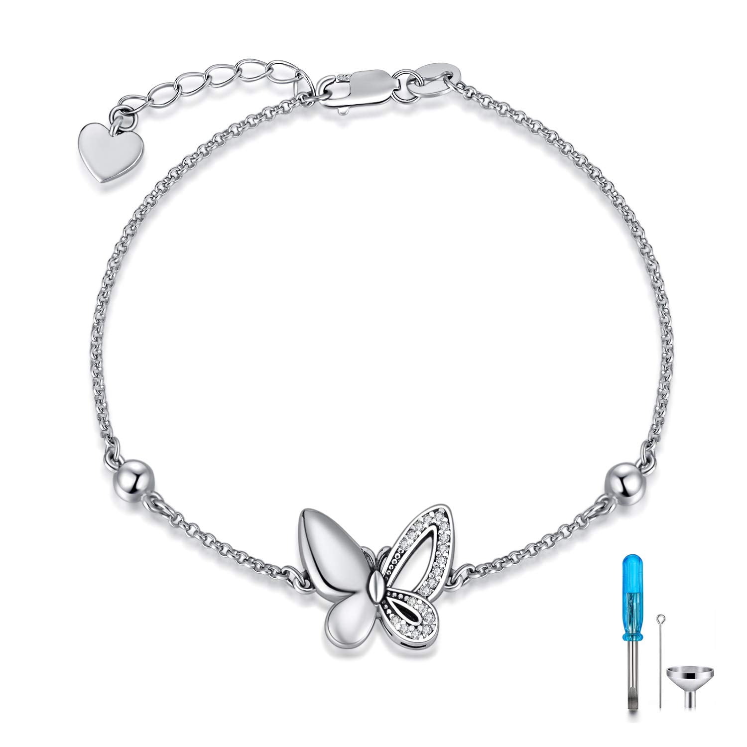 AOBOCO Cremation Jewelry for Ashes Sterling Silver Butterfly/Dragonfly ...