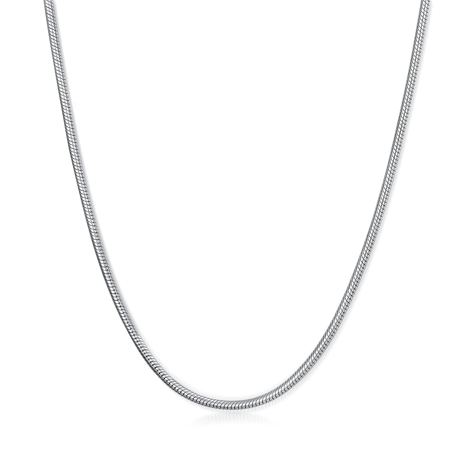AOBOCO Christmas Gifts Silver Cuban Chain Necklace Sterling Silver ...
