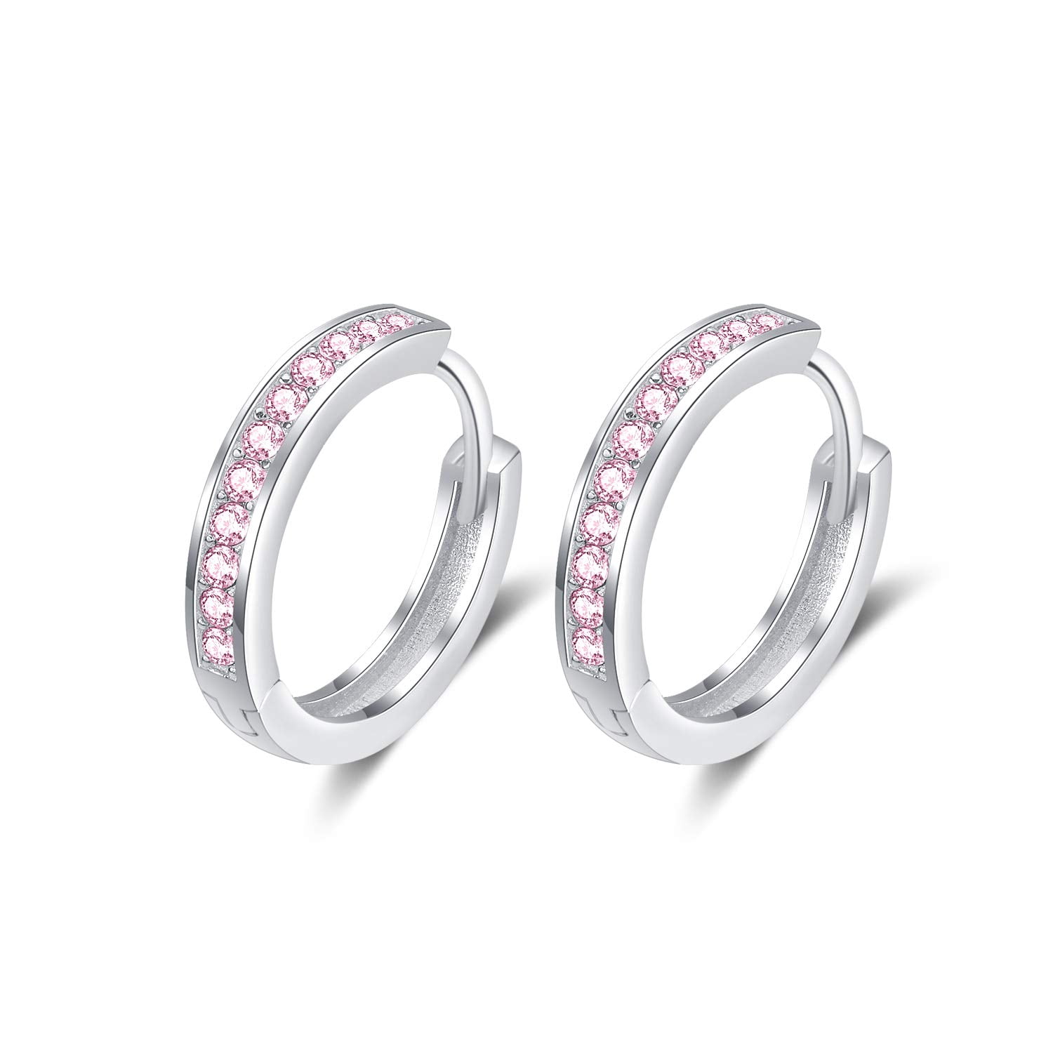 AOBOCO Gifts for Women, 925 Sterling Silver Hoop Earrings with ...