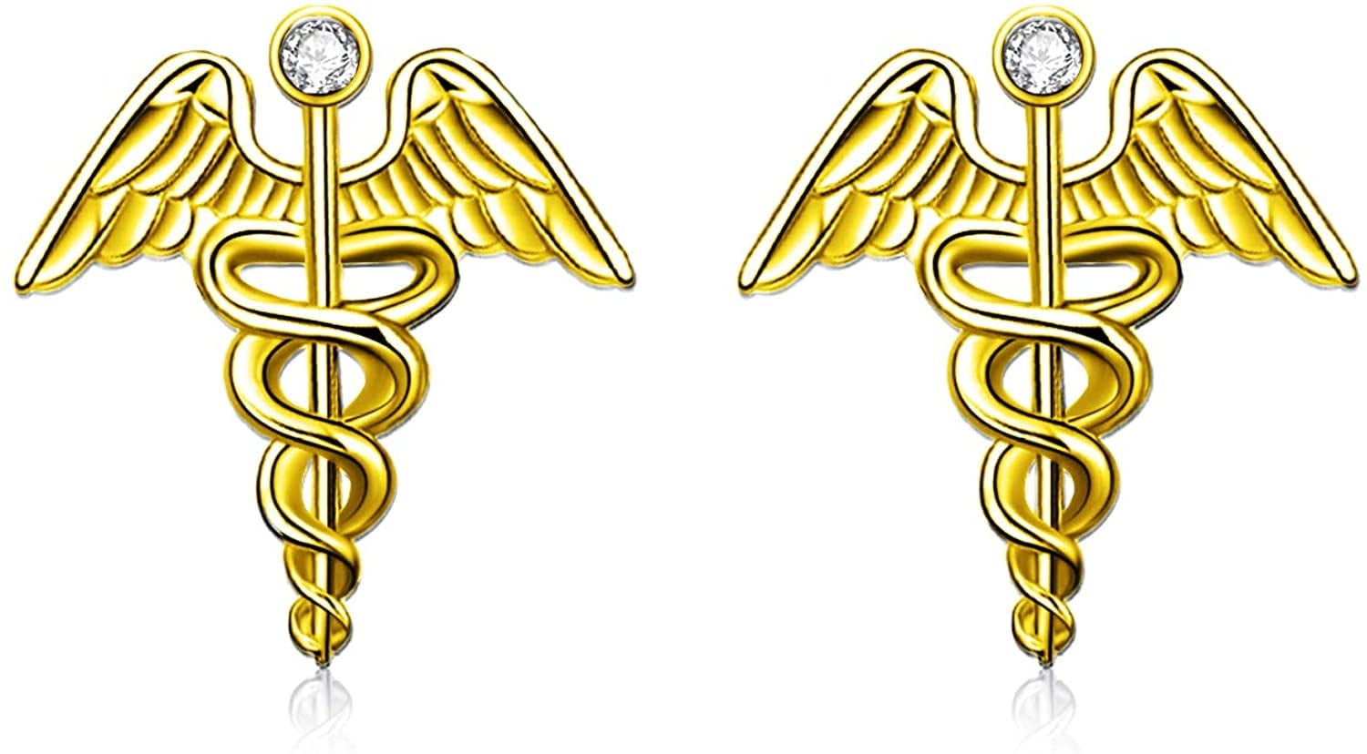 AOBOCO Nurse Day Gifts Nurse Earrings Sterling Silver Medical Symbol ...