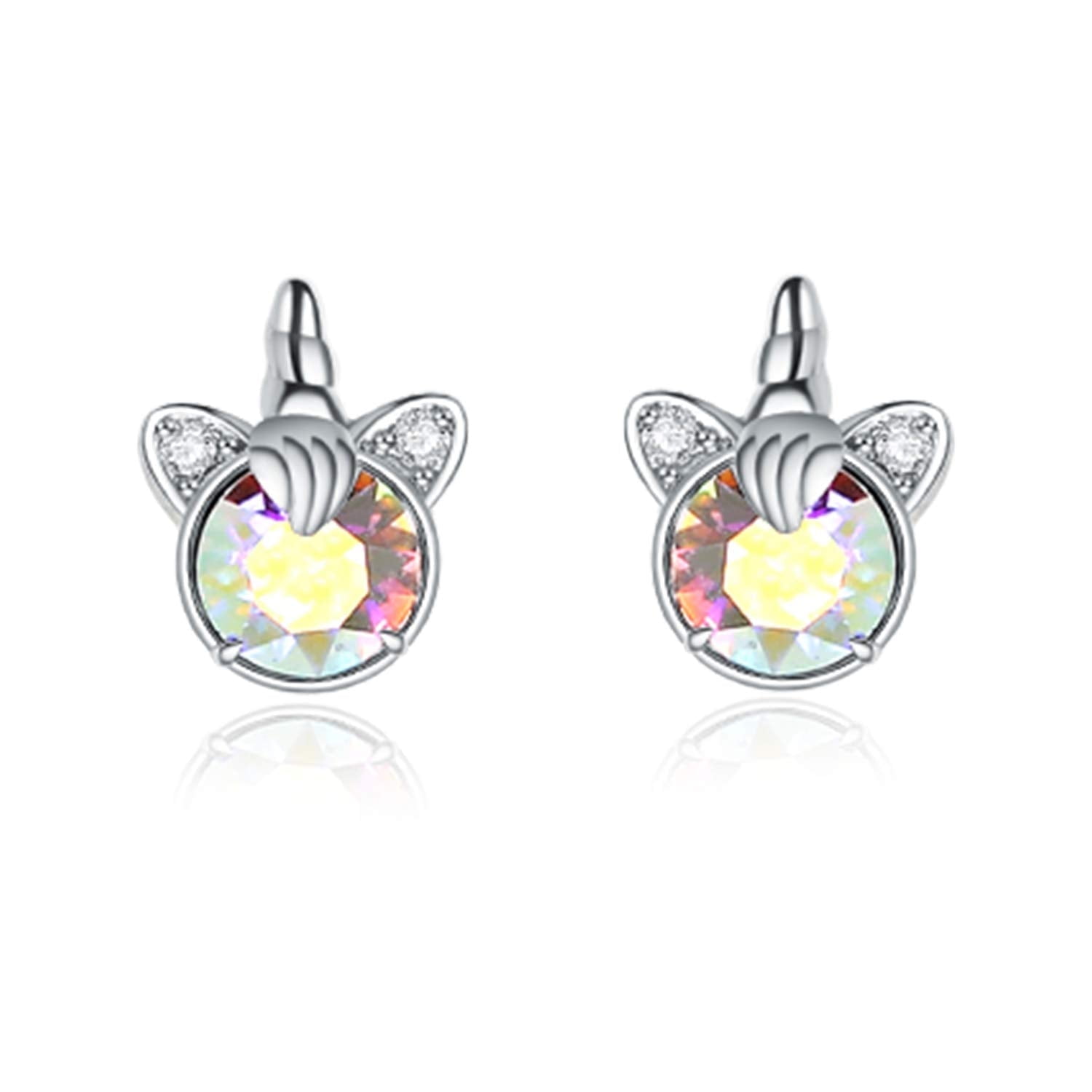 AOBOCO Unicorn Gifts for Sterling Silver Unicorn Earrings ...