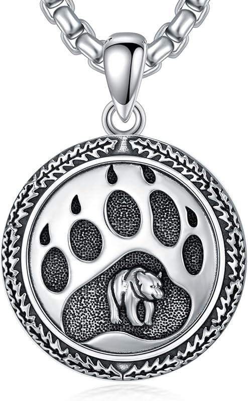 AOBOCO Viking Necklace 925 Sterling Silver Norse Nordic Jewelry for Men ...