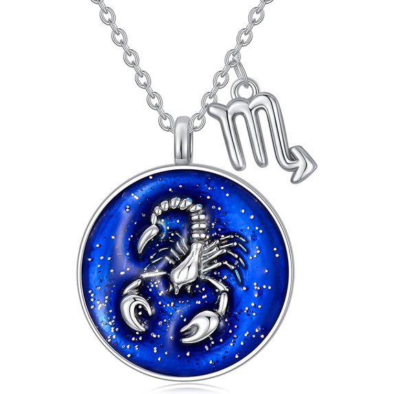 AOBOCO Zodiac Sign Necklace for Women 925 Sterling Silver 12 ...