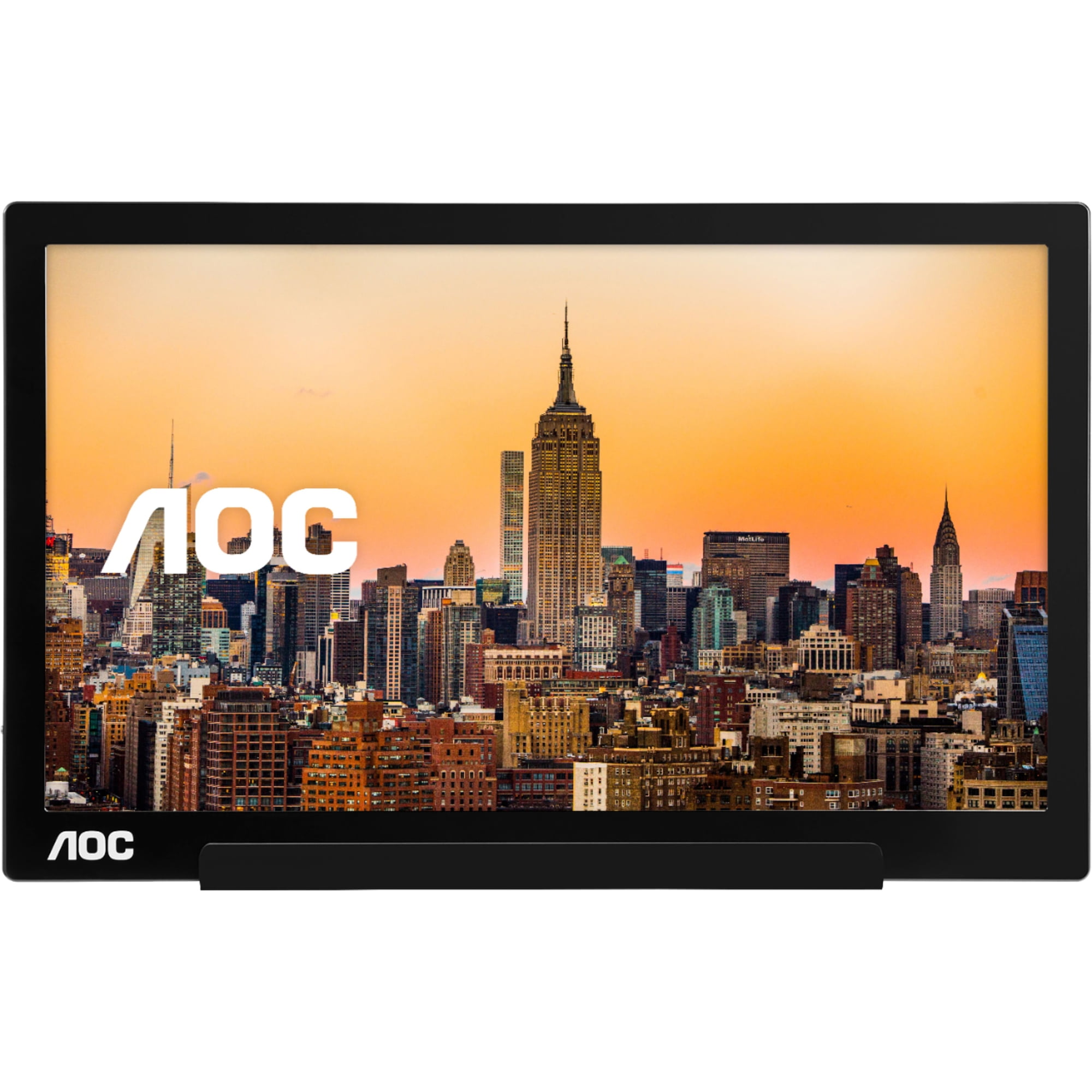 AOC 15.6" LED IPS 1920 x 1080 USB-C Portable Monitor - Black - Walmart ...