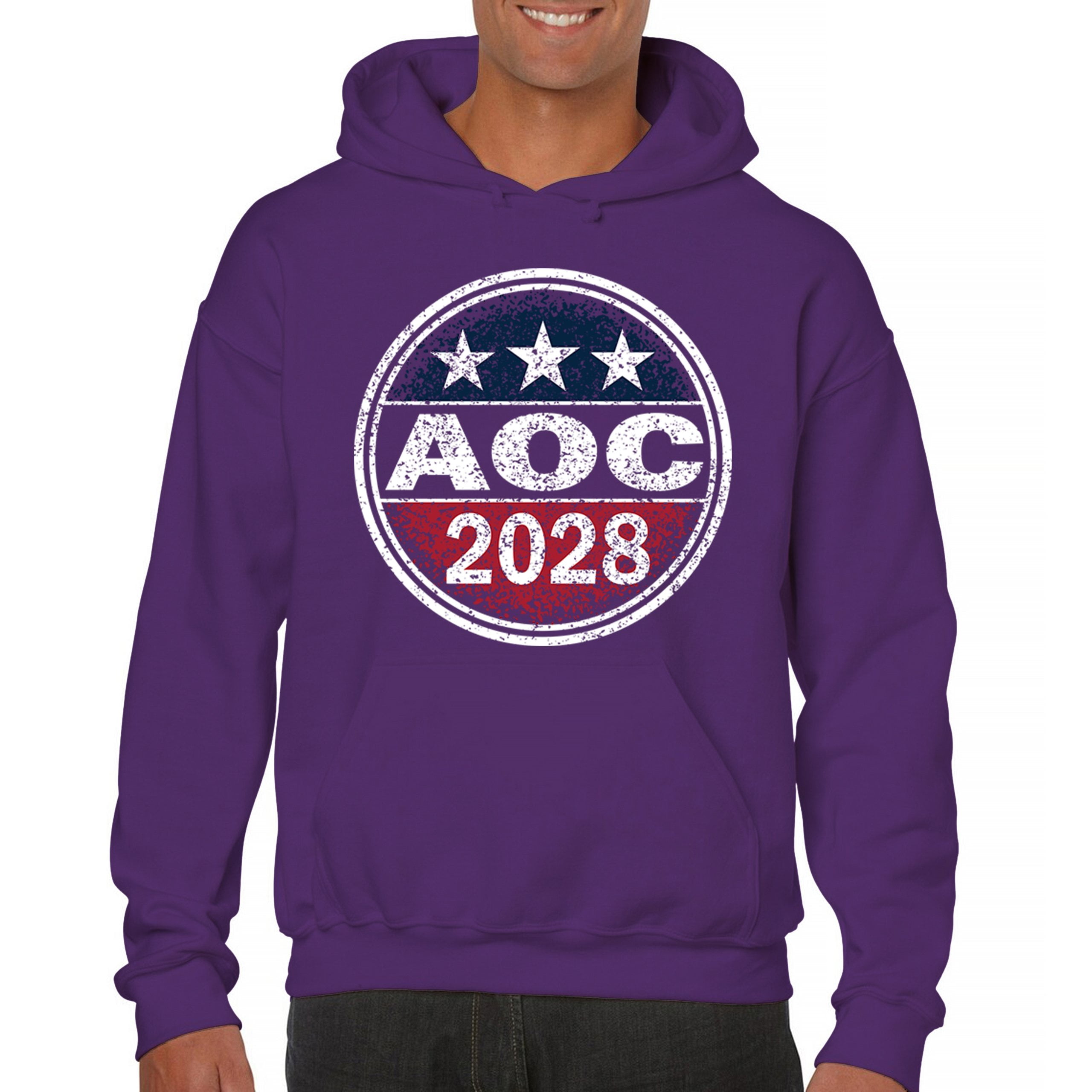 AOC 2028 President Sweatshirt Alexandria Ocasio-Cortez Political ...