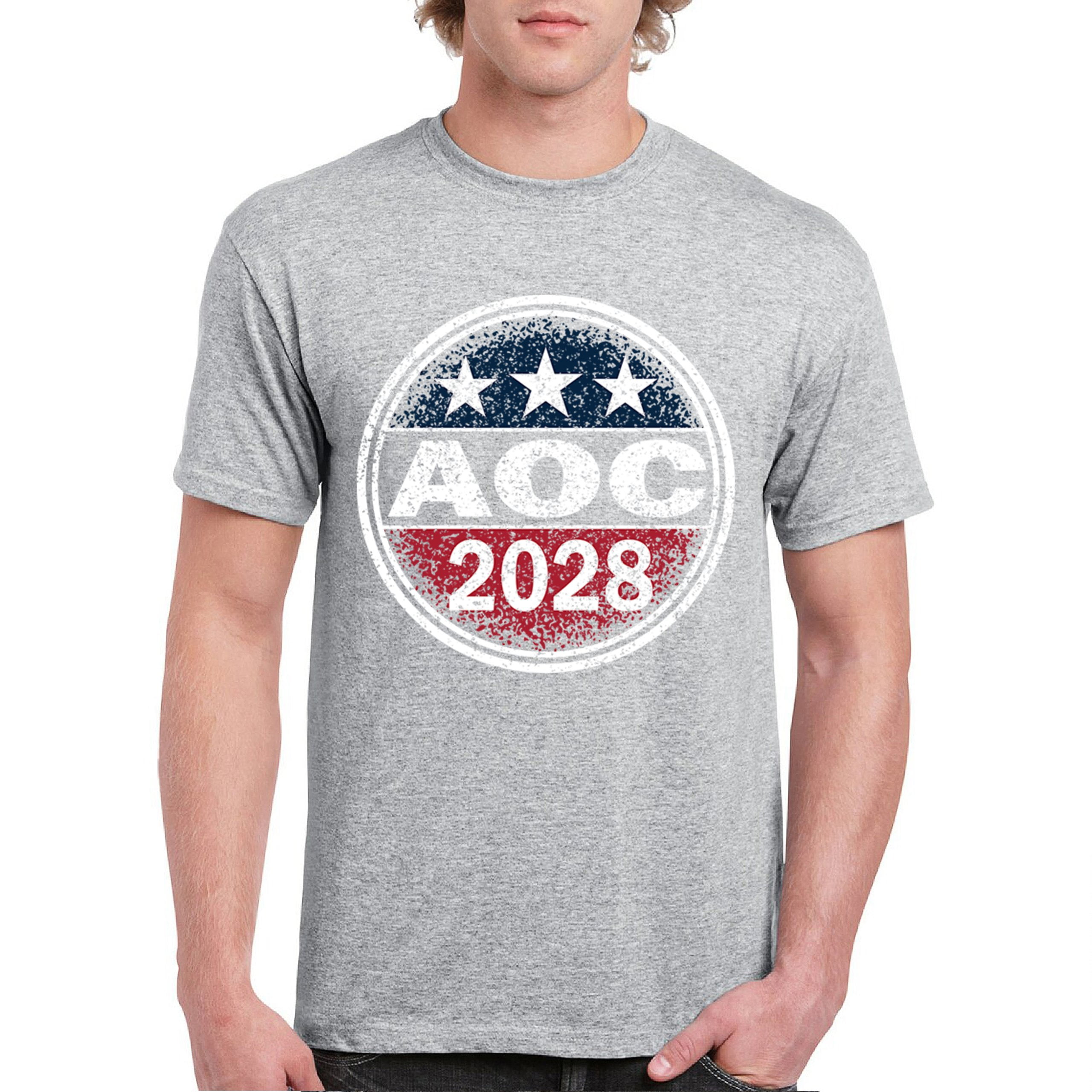 AOC 2028 President T-shirt Alexandria Ocasio-Cortez Political Democrat ...