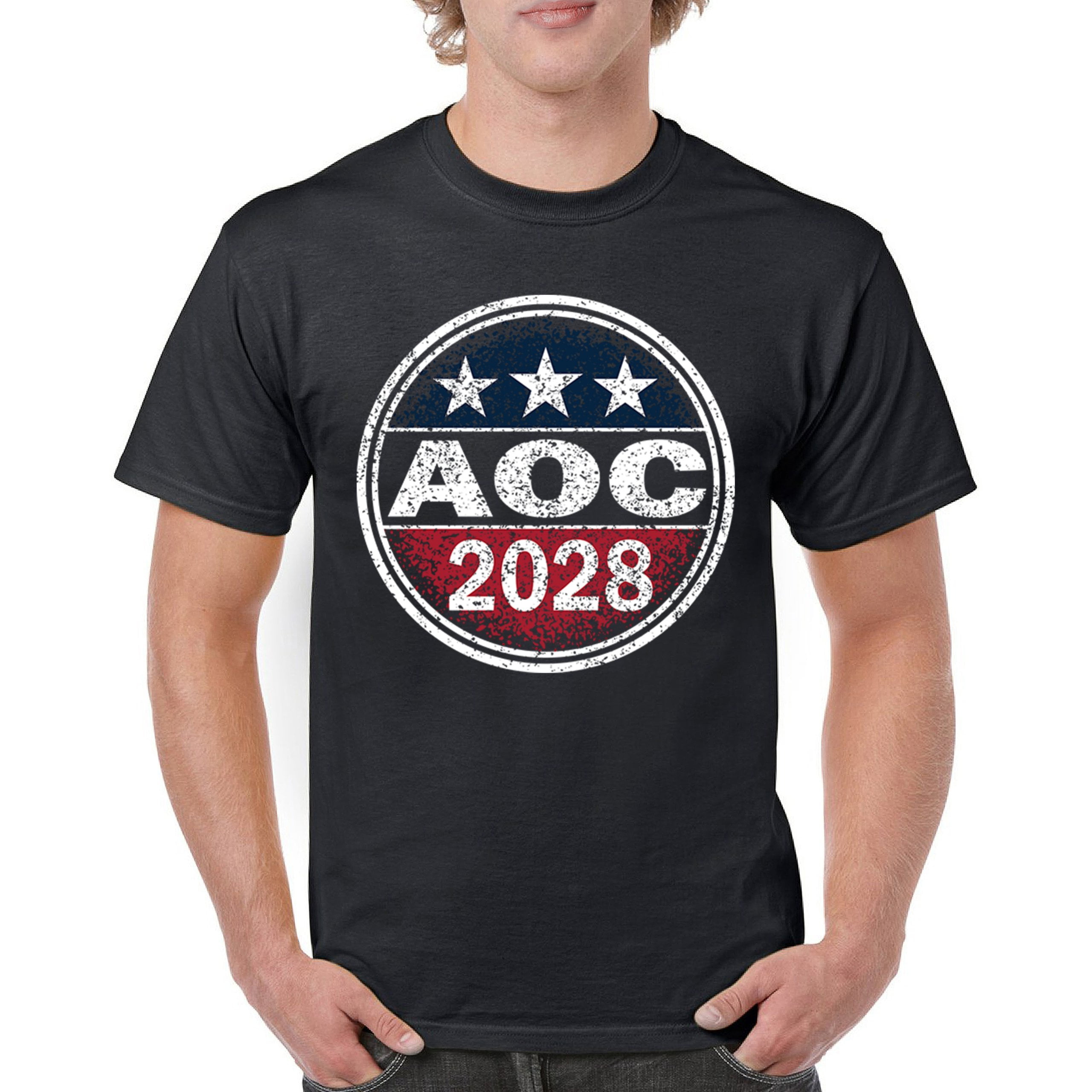 AOC 2028 President T-shirt Alexandria Ocasio-Cortez Political Democrat ...