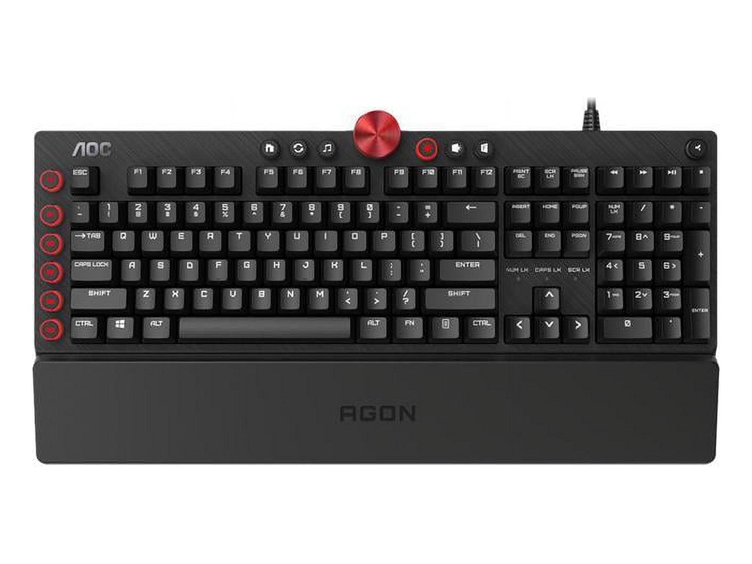 AOC Agon RGB Gaming Mechanical Keyboard, USB 2.0, Cherry MX Blue ...