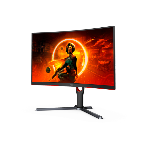 AOC CQ27G3Z 27" Curved Gaming Monitor, QHD 2K 2560x1440, 1000R VA ...