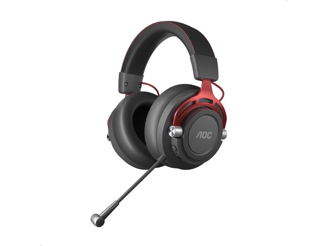 AOC GH401 Wireless Gaming Headset, 2.4GHz USB, 50mm Drivers, Noise ...