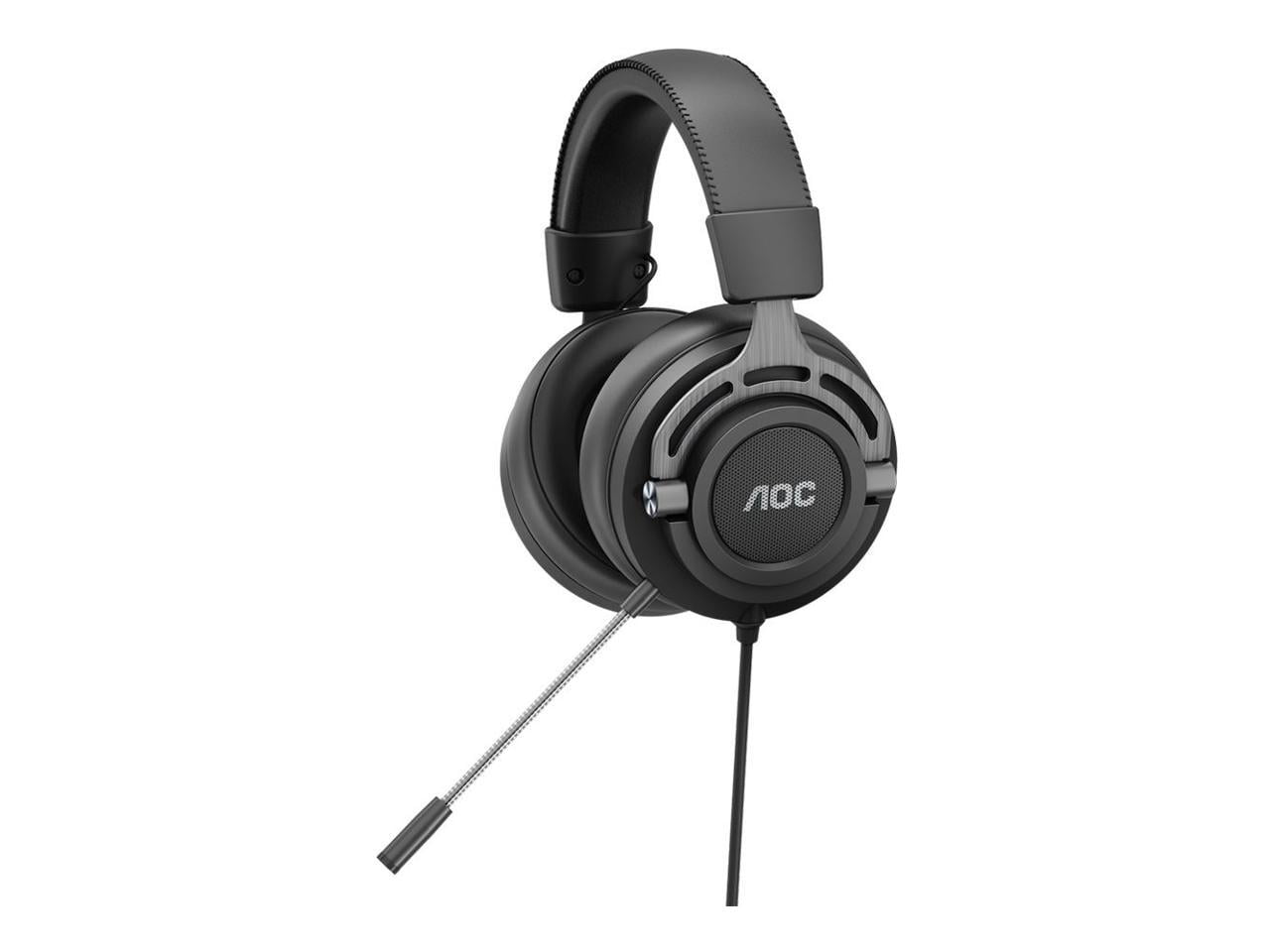 AOC Gaming GH200 Wired Gaming Headset with 2.0 Stereo Sound, Built-in ...