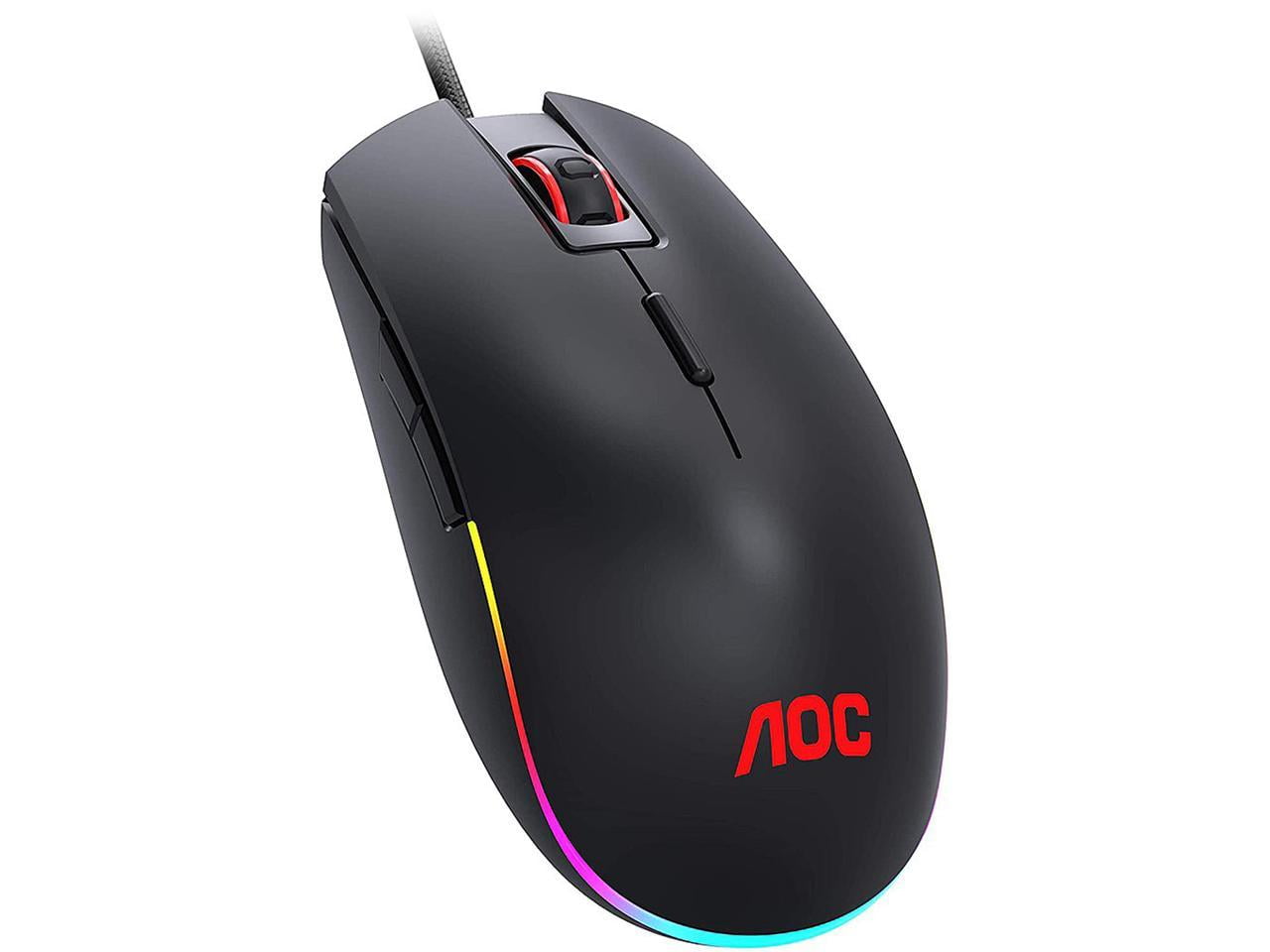 AOC RGB Gaming Mouse, NVIDIA Reflex Analyzer Compatible, Low Input Lag ...