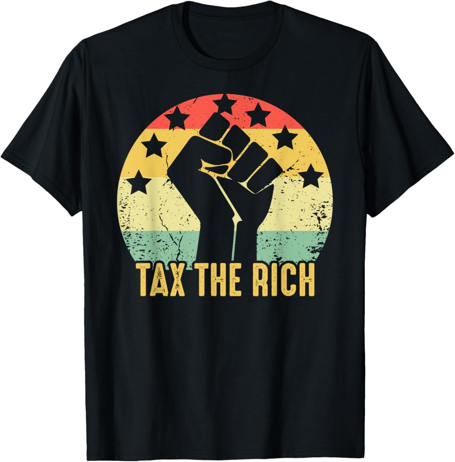 AOC Tax The Rich Retro Vintage Anti-Capitalist political T-Shirt - Walmart.com