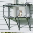 AODAILIHB Cat Window Perch House, Outdoor Catio Furniture Window Box ...