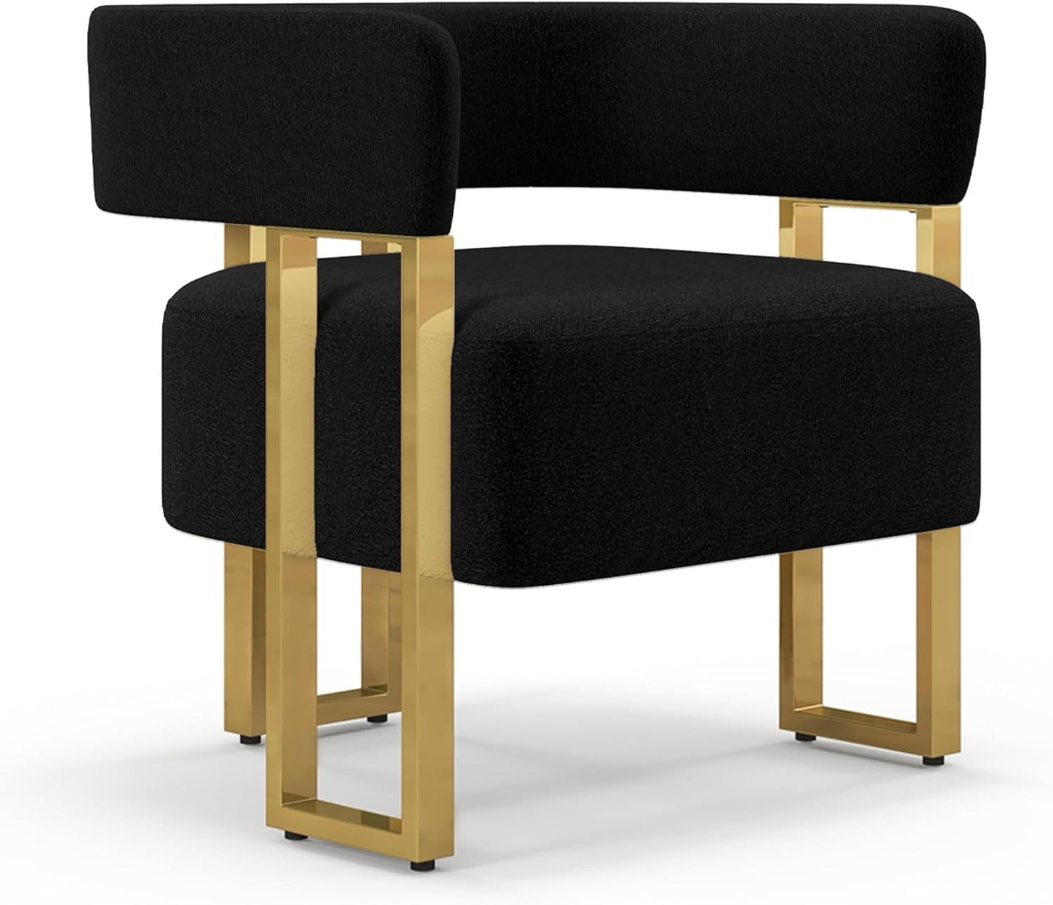 AODAILIHB Round Single Sofa Chair, Modern Velvet Living Room Accent ...