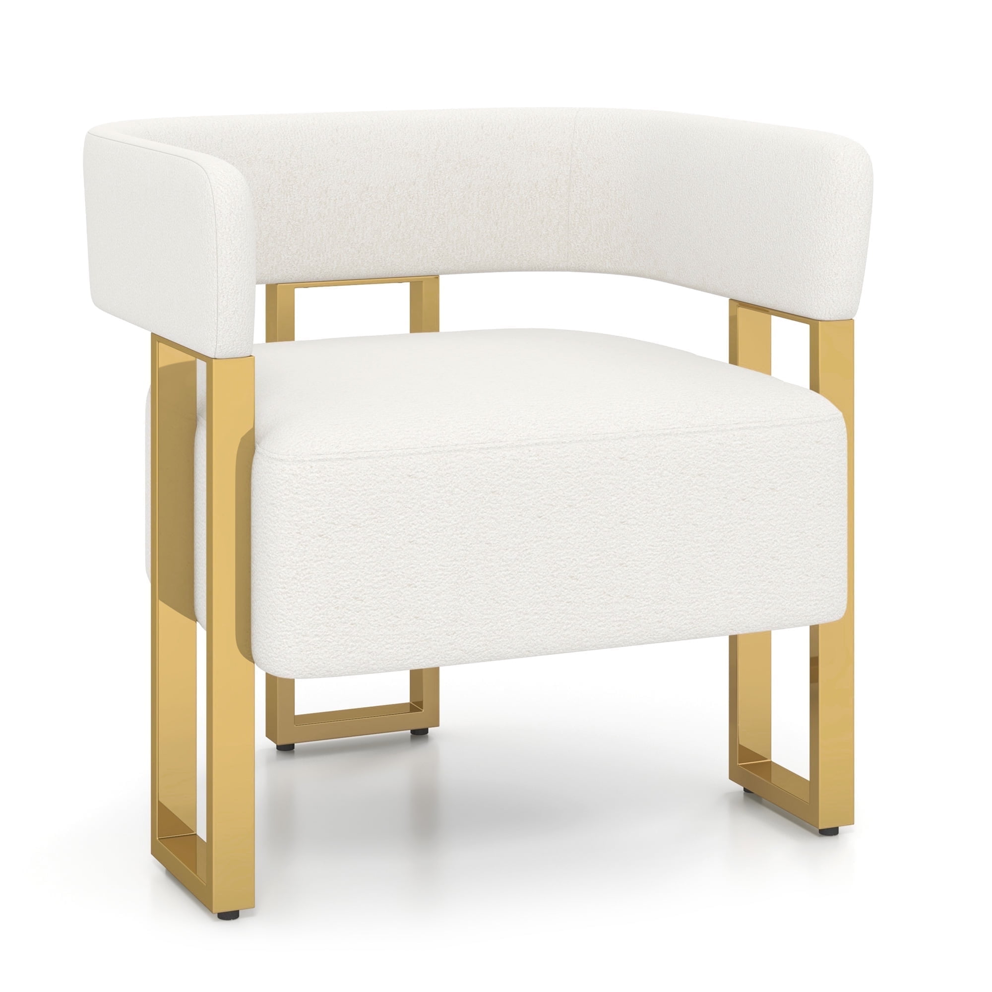 AODAILIHB Round Single Sofa Chair, Modern Velvet Living Room Accent ...