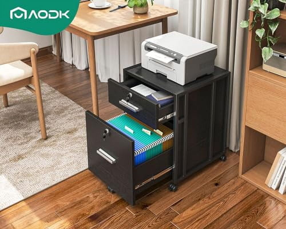 AODK File Cabinet for Home Office, Fully Assembled Filing Cabinet with ...