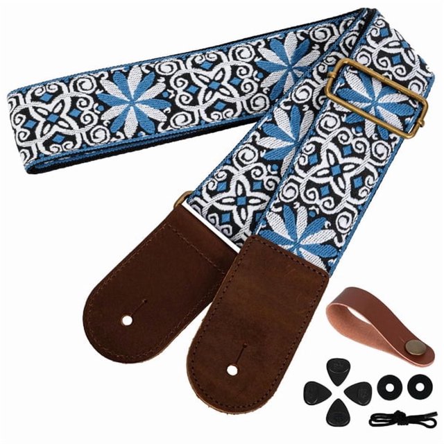 AODSK Cotton Embroidery Guitar Strap 2