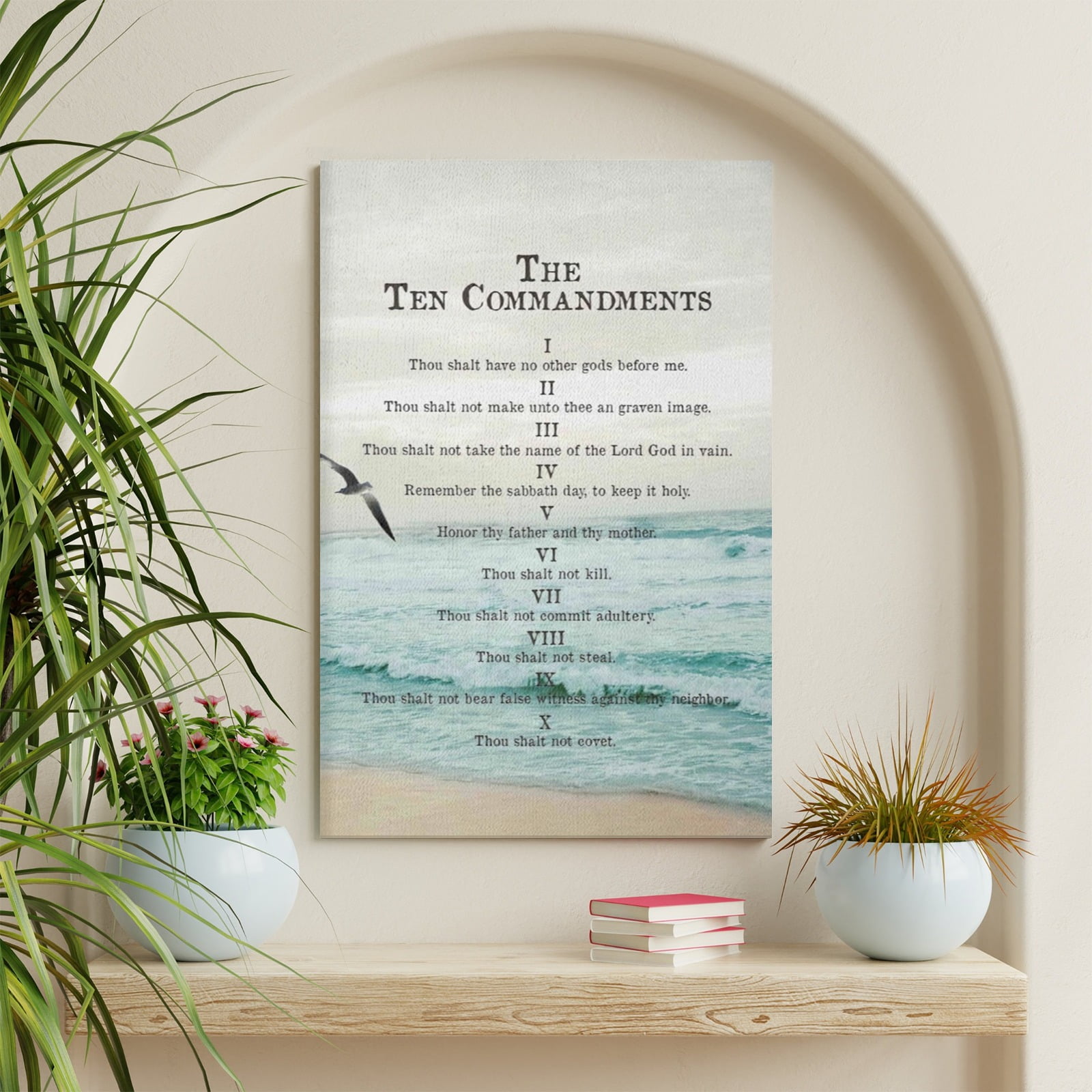 AOEX 10 Commandments Decor Wall Art Large Wall Art Ten Commandments ...