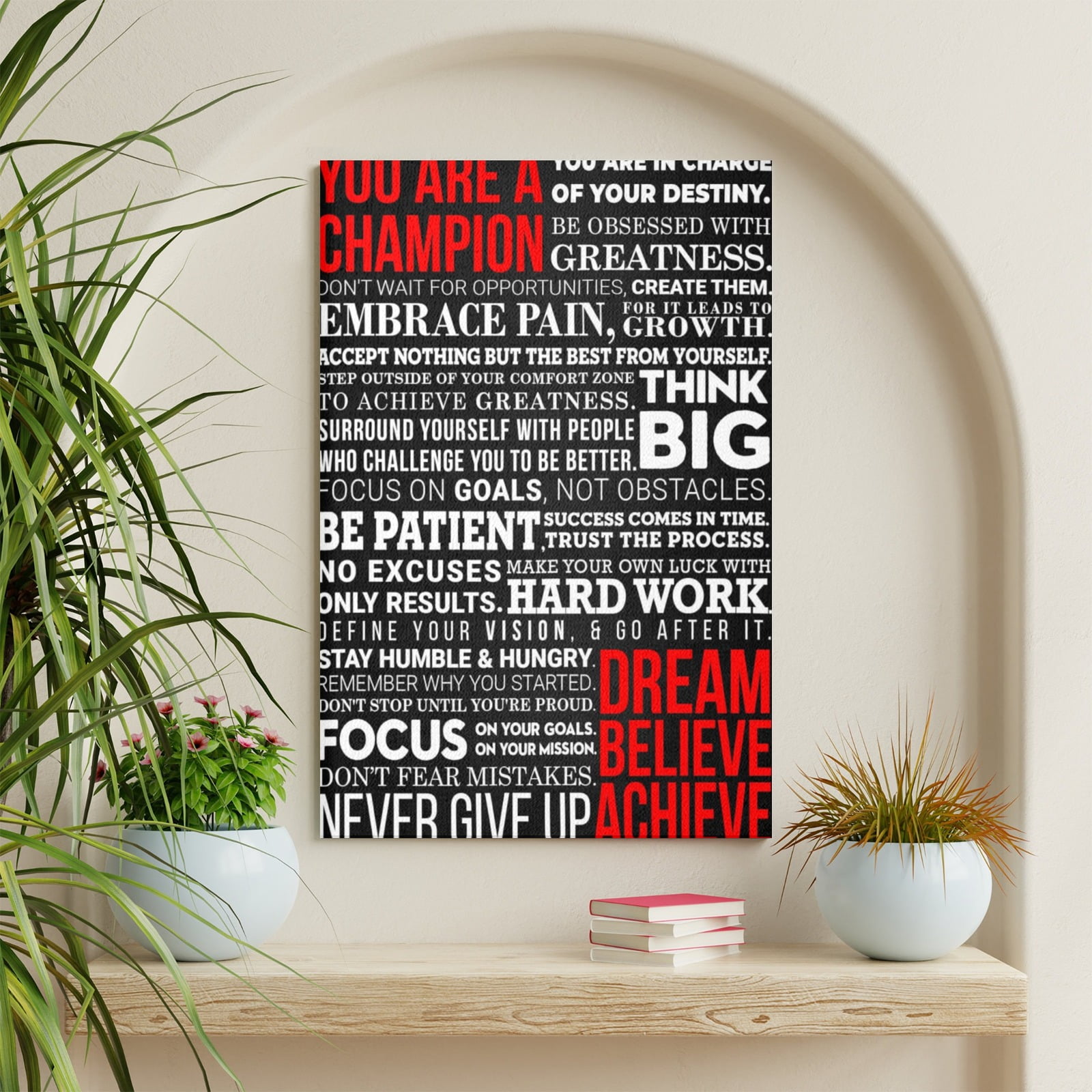 AOEX 7 Habits For Success Inspirational Wall Art Motivational Canvas ...